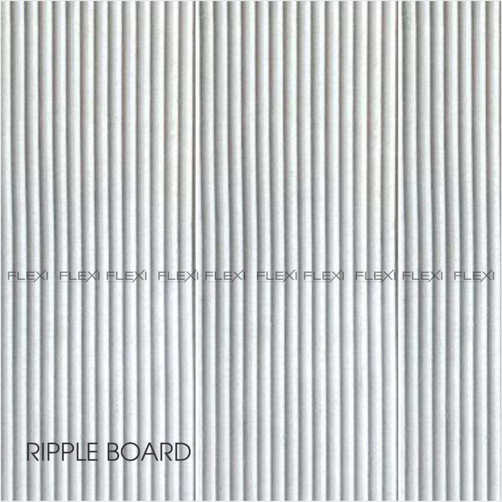 Tấm ốp tường đá mềm Flexi Ripple Board White 100